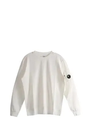 C.P. COMPANY Fleece Crewneck Sweatshirt - Gauze White