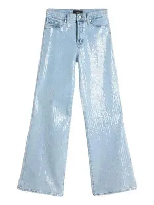 7 For All Mankind Lotta Wide Leg Jean - Denim