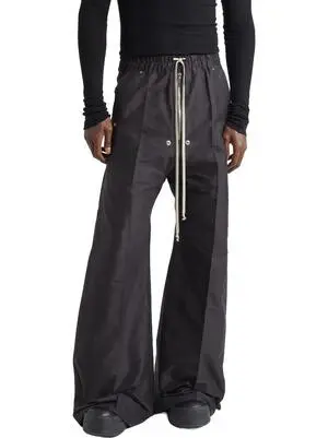 Rick Owens Bela Wide-leg Satin Pants - Black