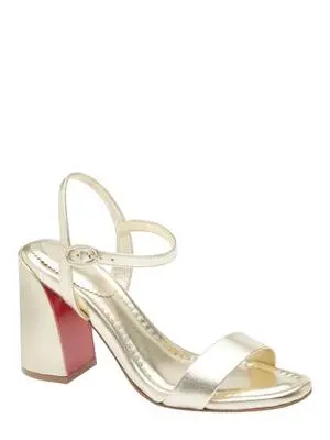 CHRISTIAN LOUBOUTIN Miss Jane Sandal - Platine/platine