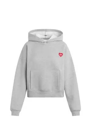 FAVORITE DAUGHTER Heart Logo Hoodie - Heather Grey