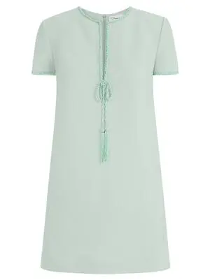 Oscar De La Renta Beaded Bow-detail Shift Dress - One-color