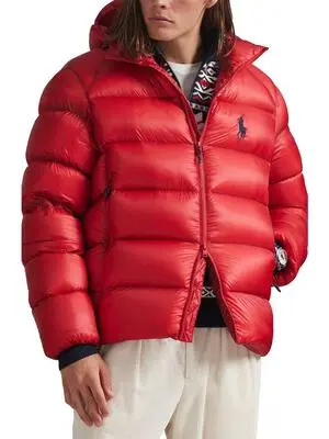 Polo Ralph Lauren The Hawthorne Flag 750 Fill Power Down Jacket - Rl 2000 Red