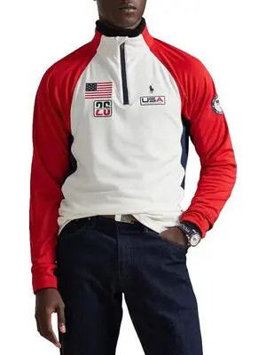 Polo Ralph Lauren Team Usa Quarter Zip Fleece - Ceramic White Multi