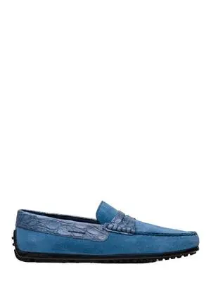 ZELLI ITALIA Monza Driving Loafer - Denim Blue