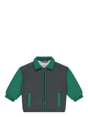 BABYFACE Color-block Nylon Bomber Jacket - Antra