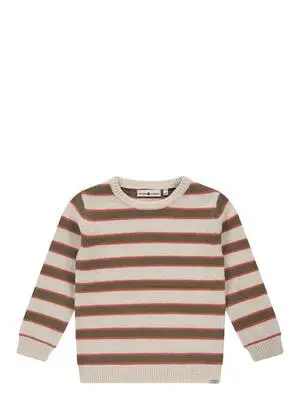 STAINS AND STORIES BY BABYFACE Multi-stripe Knit Sweater - Off White