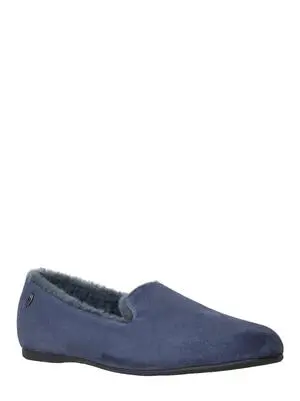 MAVE & CHEZ Audrey Classic Loafer - Navy Suede