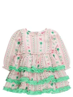 RUFFLEBUTTS Cotton Gauze Tiered Ruffle Dress - Clover Bows & Wishes