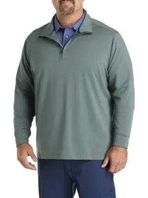 Vineyard Vines Big & Tall Clubhouse Performance Quarter-zip Pullover - Balsam