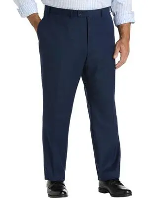 JV REFLEX Big & Tall Classic Suit Pants - Navy