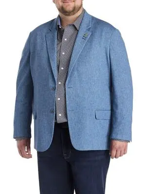 SYNRGY BY DXL Chevron Knit Jacket-relaxer Sport Coat - Blue
