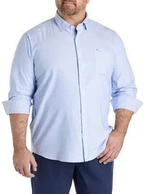 Tommy Bahama Big & Tall Sarasota Stretch Ventura Coast Sport Shirt - Vacation Blue