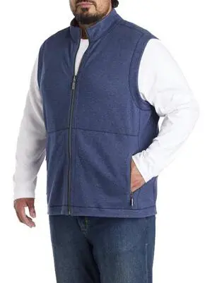 Tommy Bahama Big & Tall Flip Coast Reversible Vest - Dk Cobalt Heather