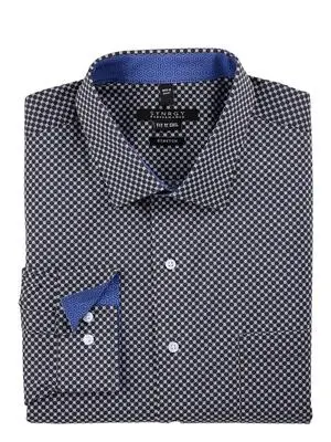 SYNRGY BY DXL Big & Tall Star Patterned Performance Dress Shirt - Multi