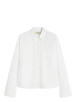 Max Mara Breast-pocket Cotton Shirt - Ivory