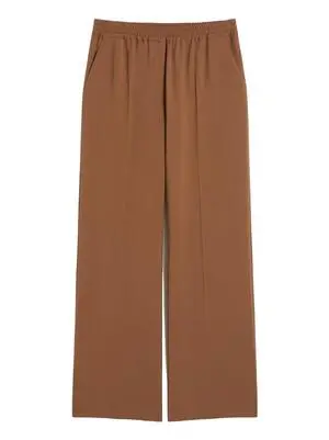 Max Mara Pure Woollen Cloth Trousers - Tobacco