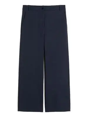 Max Mara Double-faced Jersey Trousers - Navy