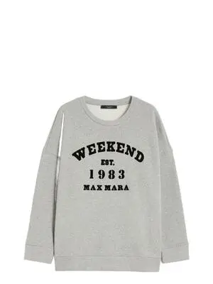 Max Mara Cotton Jersey Sweatshirt - Light Grey