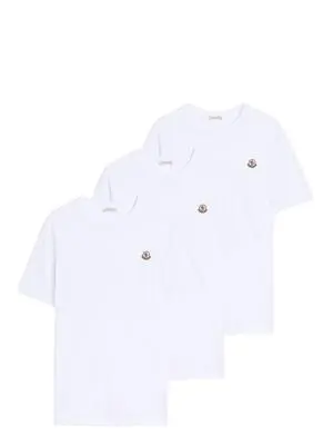 Moncler Logo Cotton T-shirt - White
