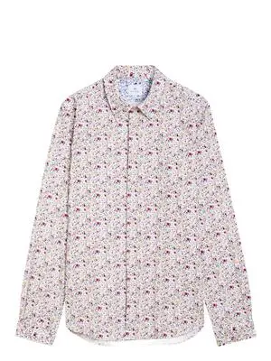 Paul Smith Patterned Tailored Fit Stretch-cotton Shirt - Multicoloured 1