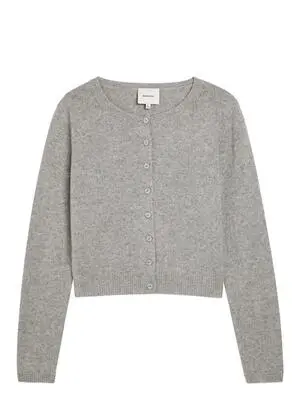REFORMATION Clara Cashmere Cardigan - Grey