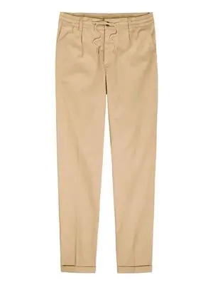 AURELIEN Urban Stretch-cotton Trousers - Beige