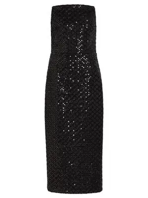 Rebecca Vallance Neve Sequin-embellished Midi Dress - Black