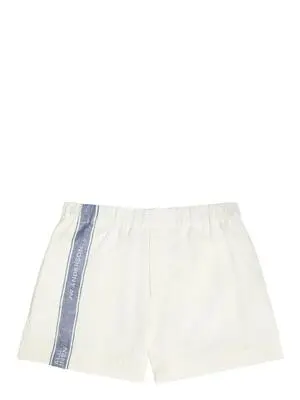 JW Anderson Striped Jacquard Linen Shorts - Off White