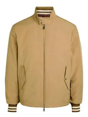 Moncler Reversible Padded Woven Bomber Jacket - Beige