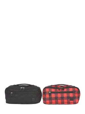 IHKWIP Carry-all Cosmetic Case 2-pack - One-color