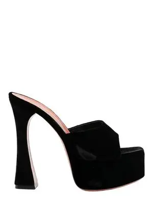Amina Muaddi 140mm Dalida Sandals - Black
