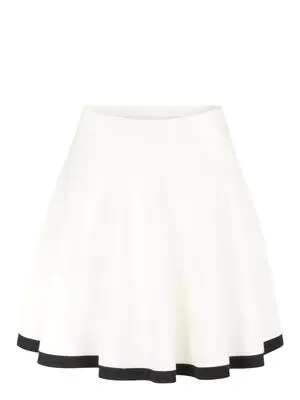 Nina Ricci Knit Skater Mini Skirt - Black