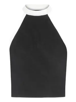 Nina Ricci Halterneck Knit Top - Black