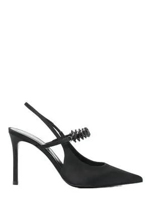 Emporio Armani Heeled Embellished Pumps - Black
