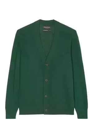 Marc O'polo Buttoned V-neck Cardigan - Green