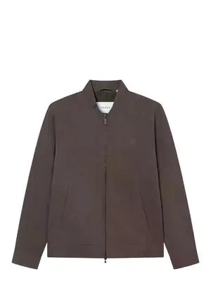 LES DEUX Logo-embroidered Jacket - Brown