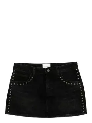 REFORMATION Hazel Mini Skirt - Black