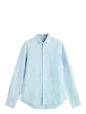 Gant Button-down Long-sleeved Shirt - Blue