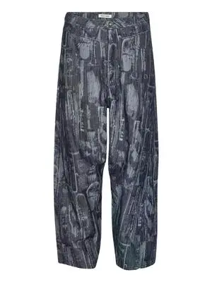 Henrik Vibskov Printed Jeans - Blue