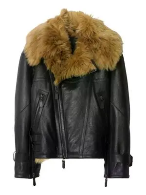 Burberry Shearling-collar Jacket - Black