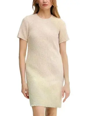 JOOP! Fringed Hem Dress - Neutrals