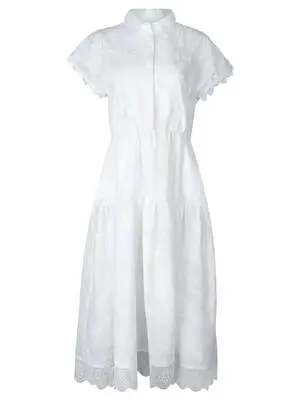 Waimari Grace Midi Dress - White