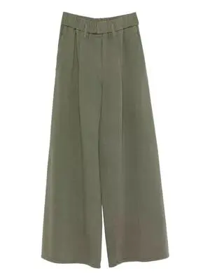 FORTE_FORTE Elastic-waistband Trousers - Green