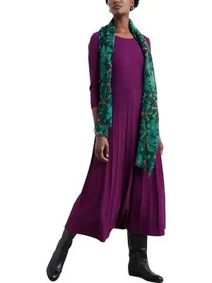 SEASALT CORNWALL Folk Song Midi Dress Amethyst