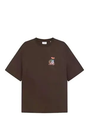 LES DEUX Graphic-print T-shirt - Brown