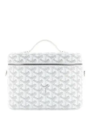 GOYARD Muse Vanity Case Coated Canvas - White