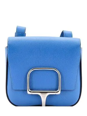 HERMES Della Cavalleria Shoulder Bag Epsom - Blue