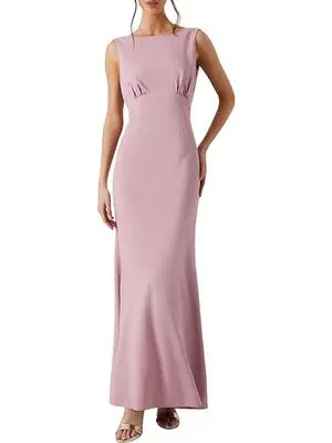 Coast Cowl Back Maxi Dress - Antique Rose