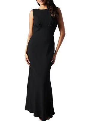 Coast Cowl Back Maxi Dress - Black